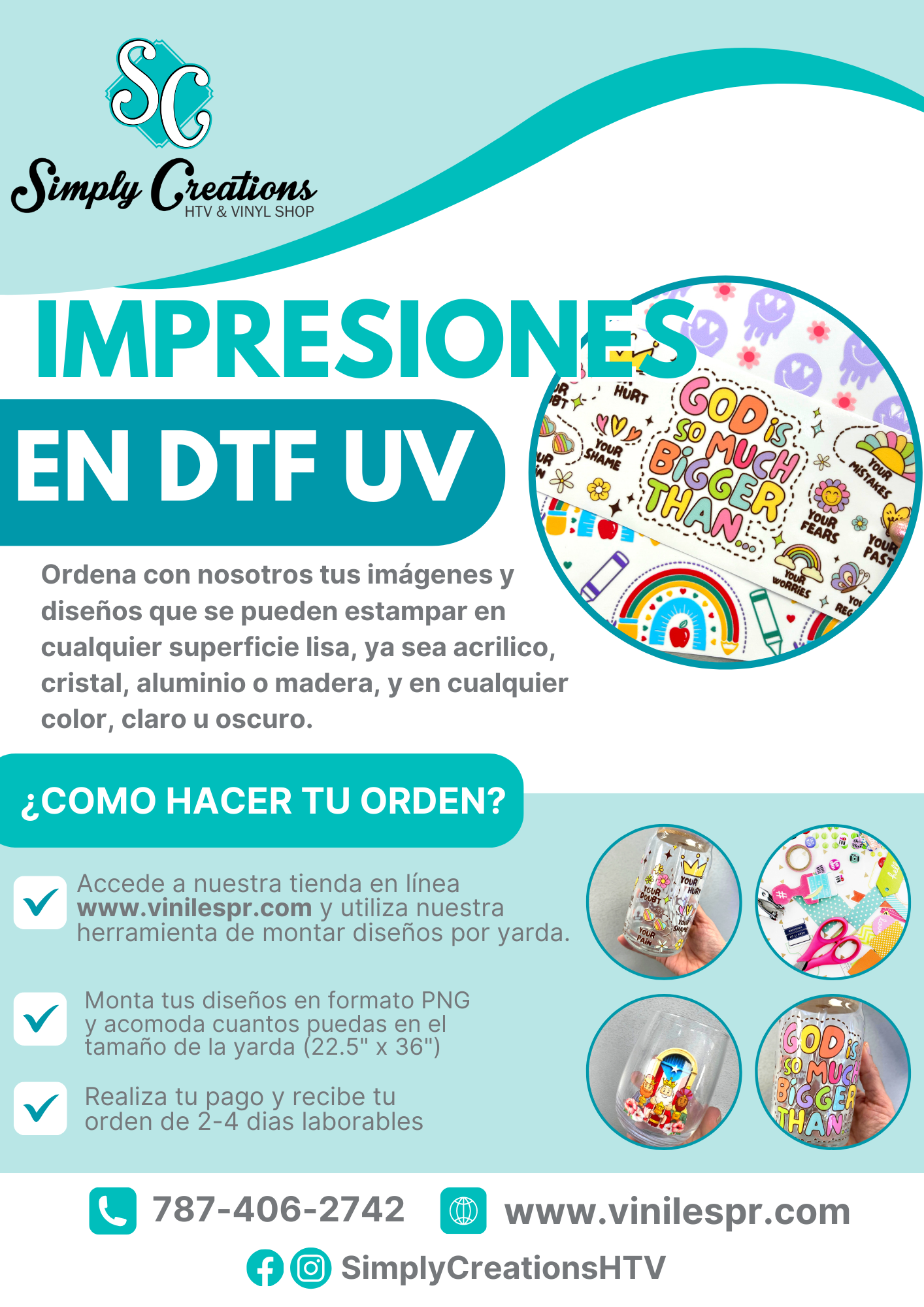 Impresión Personalizada DTF UV (Stickers)